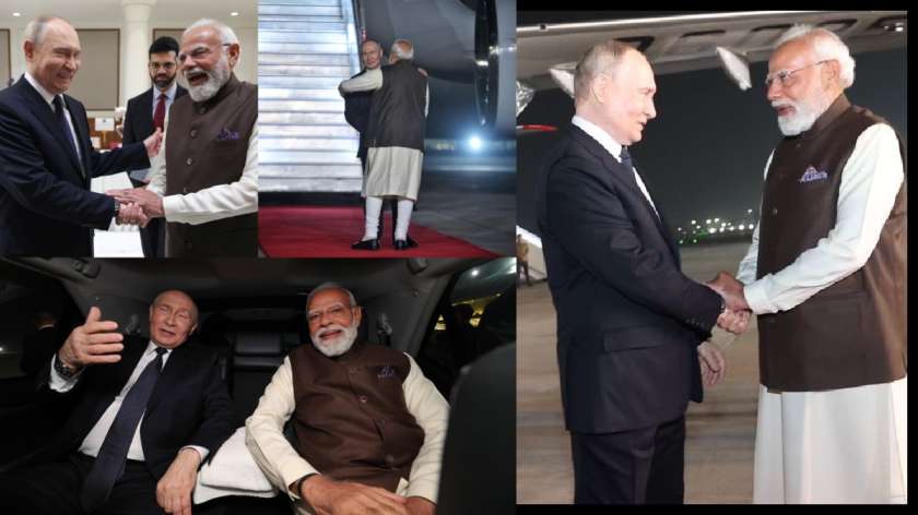 PM Modi-Putin 'bromance' in India: Handshake, hug and carpool | In pics