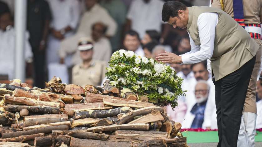 Ajit Pawar cremated with full state honours at Baramati – In pics