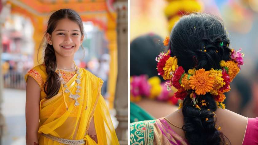 Pongal hairstyles for women that blend tradition and festive elegance