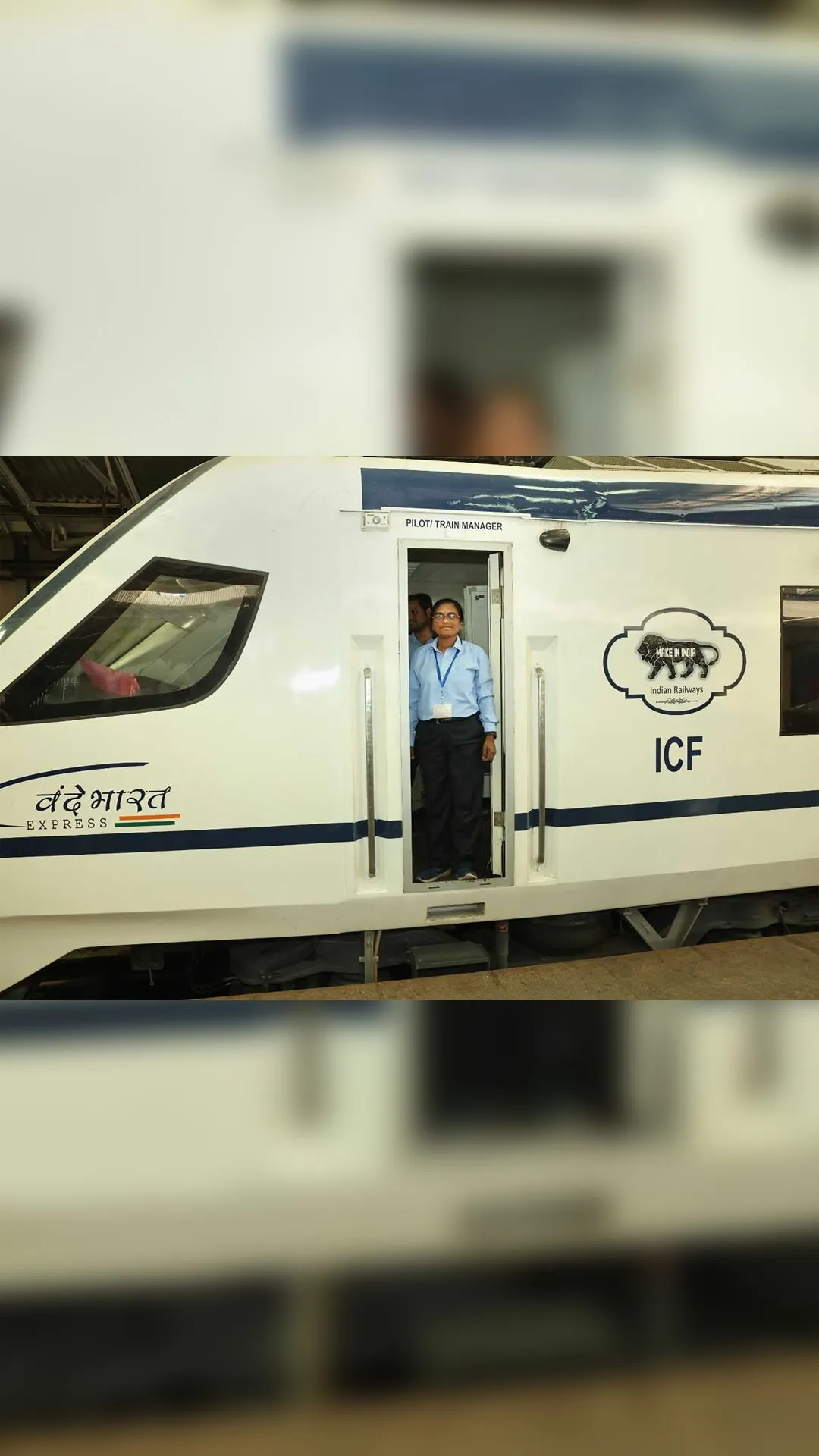 Who was India's first female train driver?