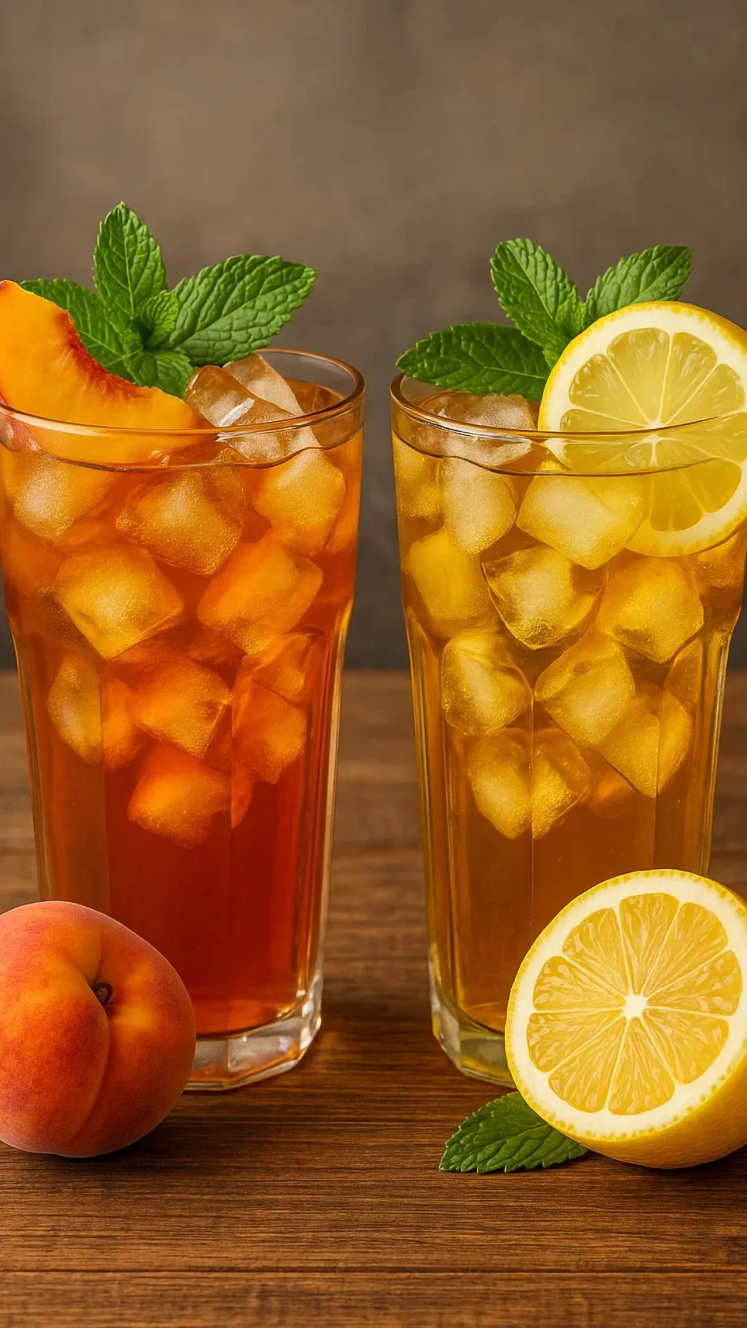 Peach iced tea vs Lemon iced tea: Which one is better for you?