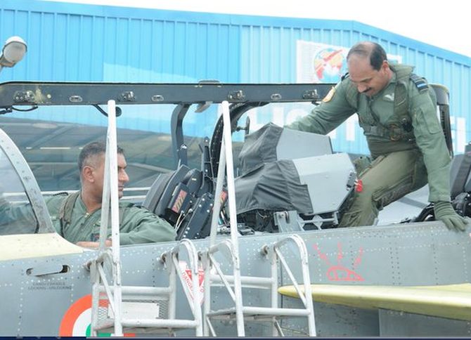 IAF chief Arup Raha flies Tejas, calls it a ‘good aircraft' for ...
