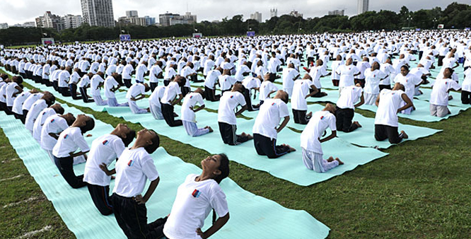 Mega yoga event in Faridabad claims world record | India News – India TV