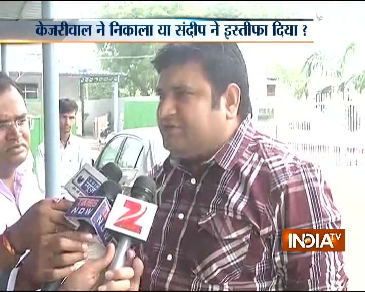 I resigned on my own, wasn't sacked by Kejriwal: AAP MLA Sandeep ...