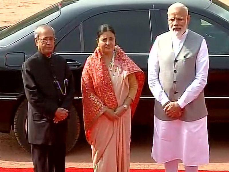 Nepalese Prez accorded ceremonial welcome at Rashtrapati Bhavan, to hold talks with PM Mod ...