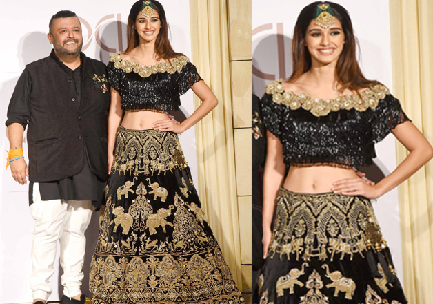 Disha Patani looks radiant in Manav Gangwani's couture at ICW 2017 ...