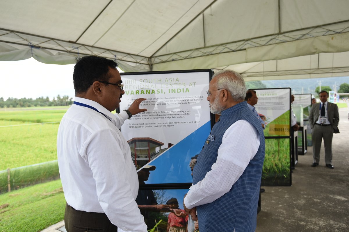 PM Modi visits rice research centre in Philippines, meets Indian ...