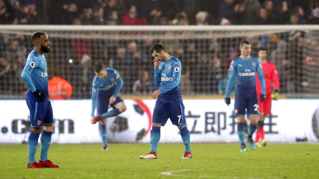 EPL: Swansea thrash Arsenal on Mkhitaryan debut; Liverpool collect ...