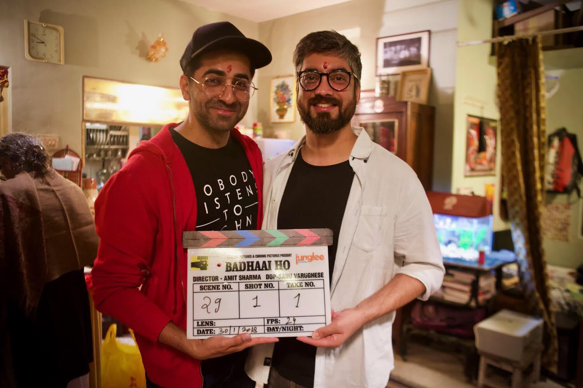 Ayushmann Khurrana starts shooting for Badhaai Ho alongside Sanya ... Ayushmann Khurrana starts shooting for Badhaai Ho alongside Sanya ...