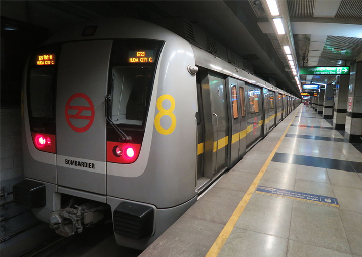 Delhi Metro's Yellow Line service from HUDA City Centre to Samaypur ...