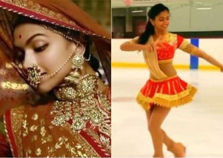 This ice skater's Ghoomar dance on ice will give Deepika Padukone a run ...
