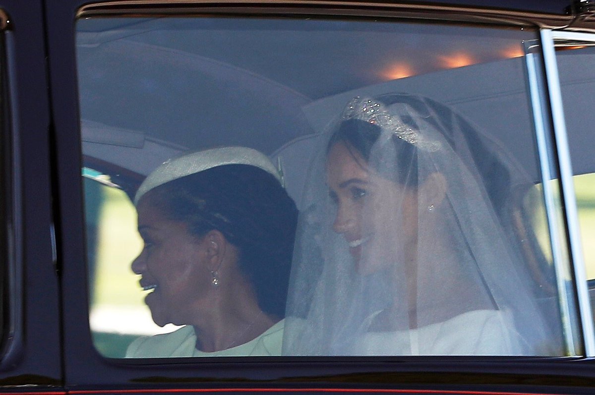 Royal Wedding Latest News, Beautiful Bride Meghan Markle smiles as she ...