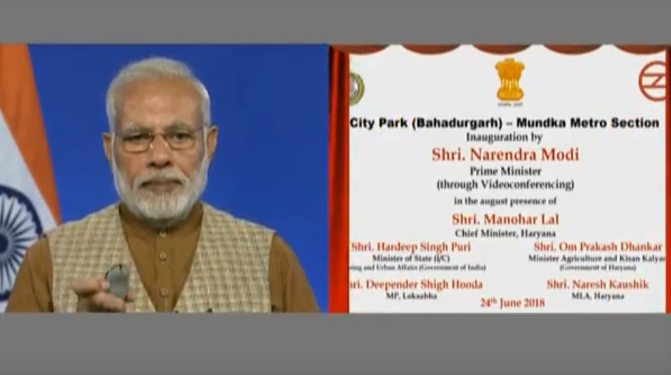 PM Modi inaugurates Mundka-Bahadurgarh Metro corridor: 'Govt committed ...