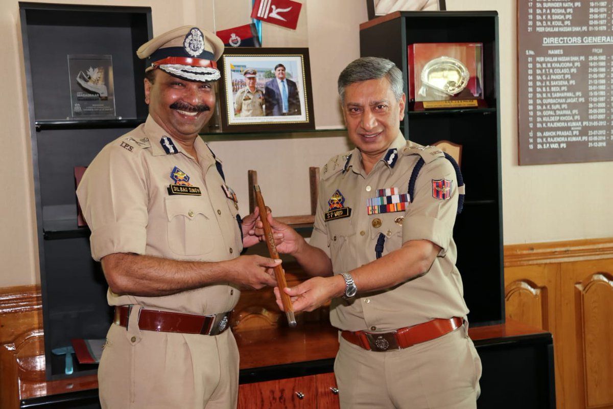 Dilbag Singh takes charge as J-K DGP, says 'terrorism top on priority ...