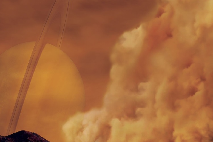 NASA's Cassini spacecraft spots dust storms on Saturn's moon Titan ...