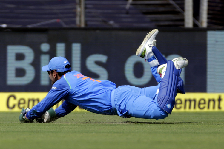 Watch! MS Dhoni takes a stunning catch after being dropped from T20s ...