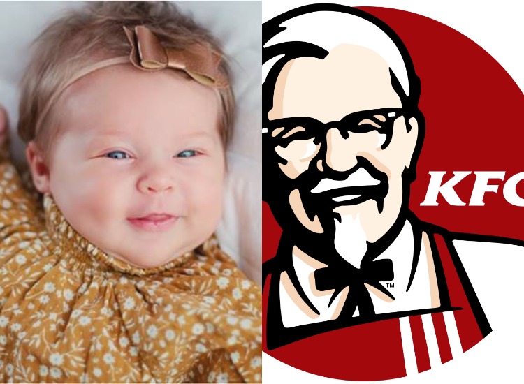 KFC pays newborn girl $11,000 for being named after brand's founder ...