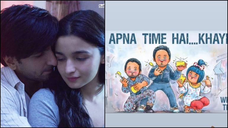 Apna time hai khayega: New Amul poster celebrates how Ranveer, Alia's ...
