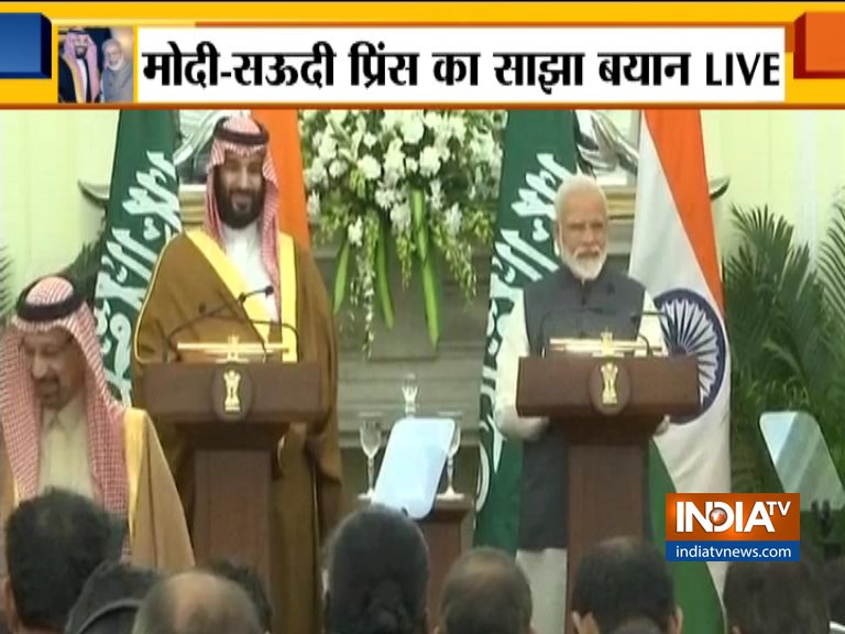 PM Modi-Saudi Crown Prince MBS Joint Press Conference: Latest Updates ...