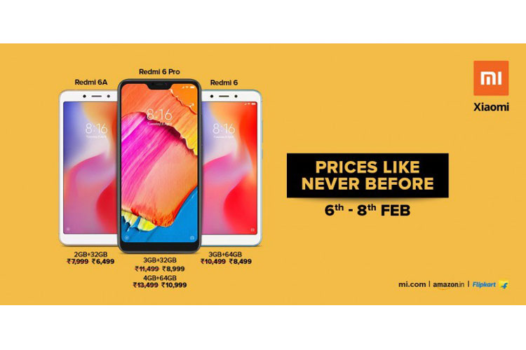 Xiaomi offers a limited period price cut in India on Redmi 6 Pro, Redmi ...