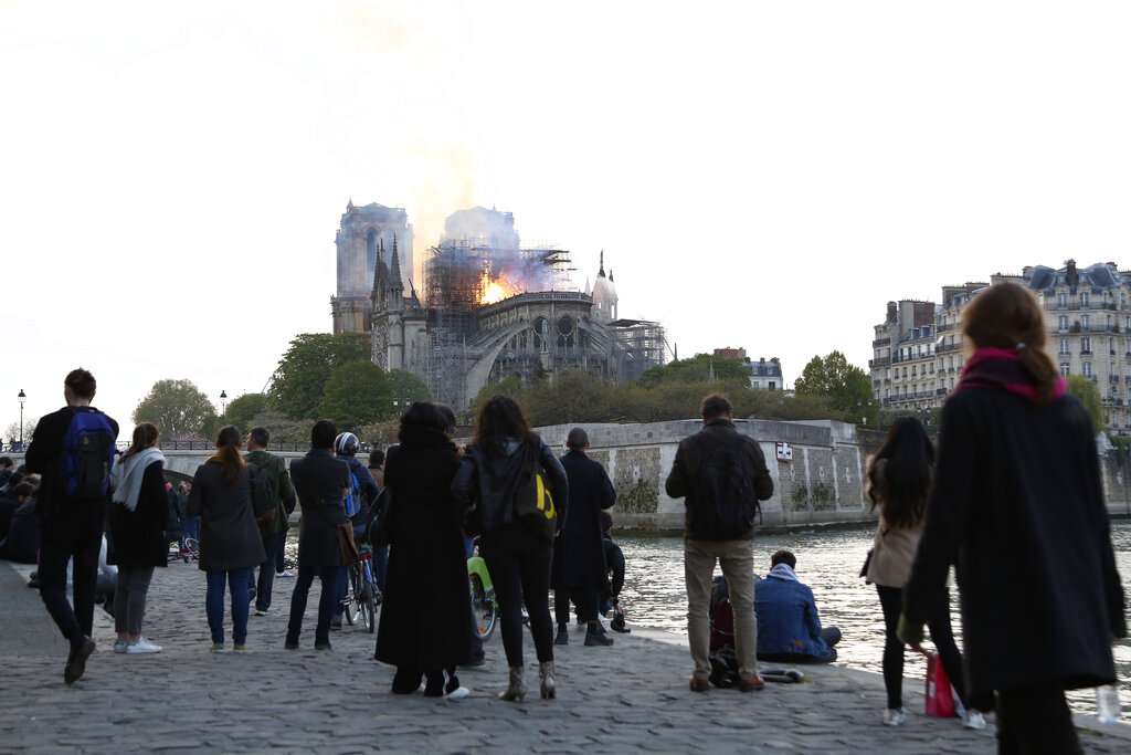 In the heart of Paris watching a symbol of France burn | World News ...