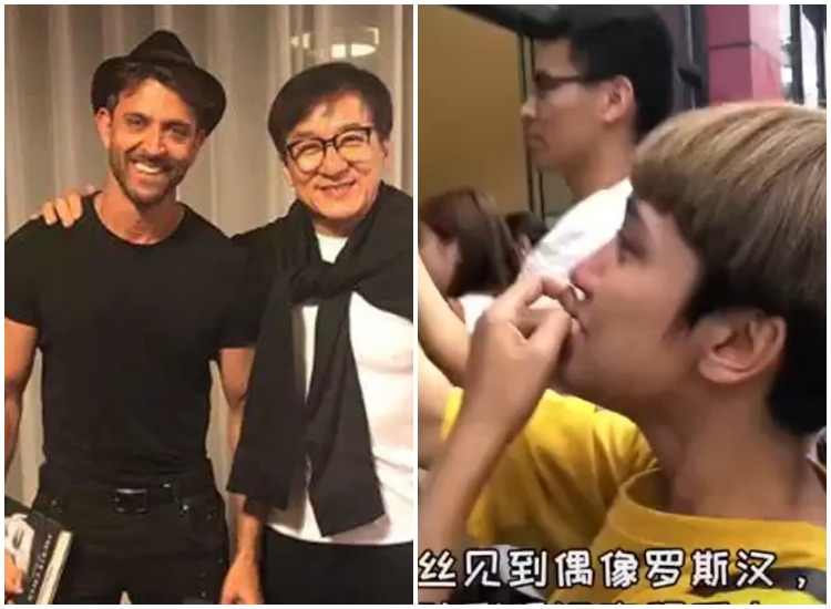 Hrithik Roshan in China: Meeting Jackie Chan to fan crying on seeing ...