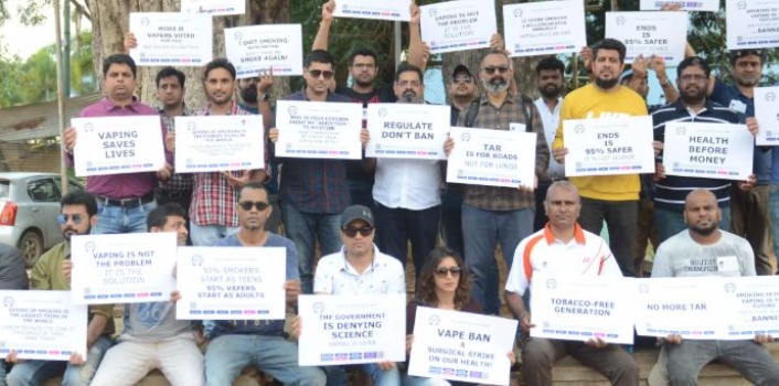 Vapers hold nationwide protest against ban on e-cigarettes | India News ...