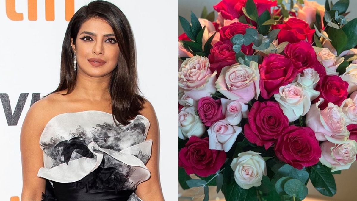 Nick Jonas surprises wife Priyanka Chopra with 100 roses, wishes luck ...