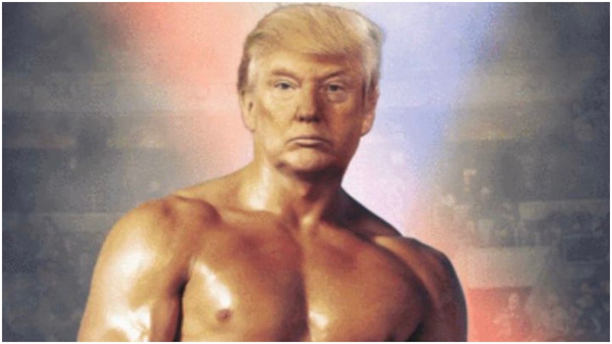 Donald Trump tweets a picture of his face photoshopped on Rocky Bilboa ...