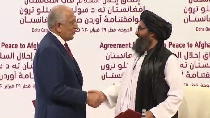 Historical peace deal between US and Taliban signed in Doha | World ...