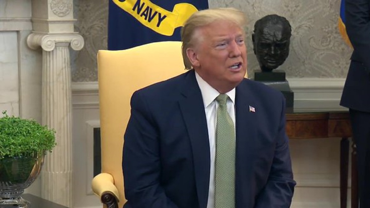 'Sort of weird feeling but...': Trump after greeting Irish PM with ...