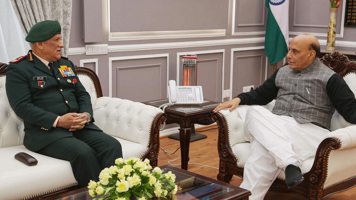 India-China faceoff: Defence Minister Rajnath Singh holds high level meeting with CDS Bipin ...