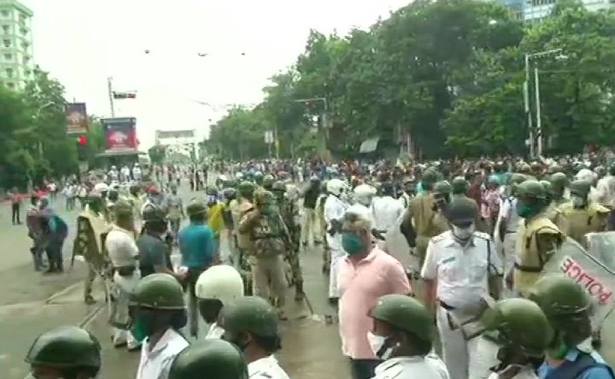 West Bengal clashes BJP workers March to Nabanna Kolkata | India News ...