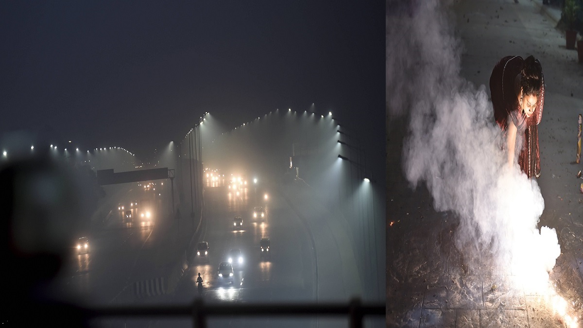 Delhi air quality worst AQI 4 years diwali air quality severe cracker ...