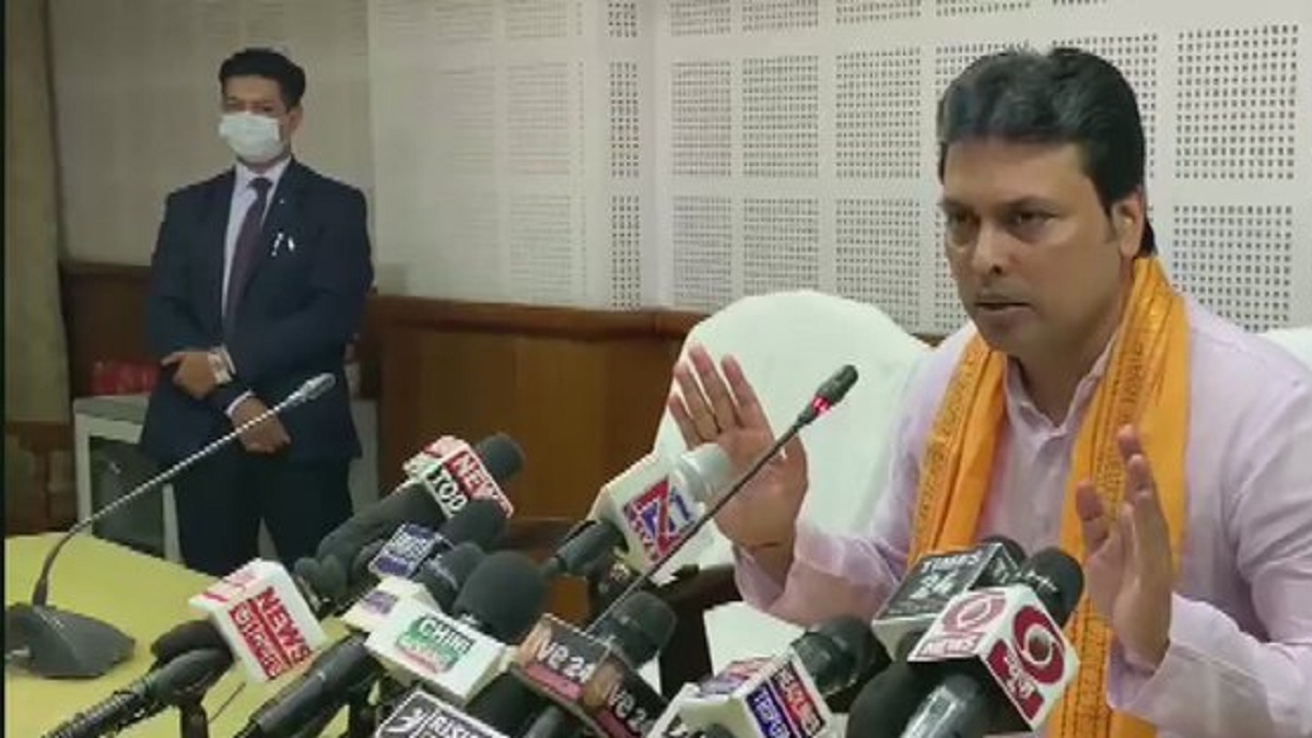 Tripura CM Biplab Kumar Deb public gathering Vivekananda Maidan people ...