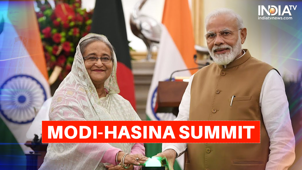 PM Modi Sheikh Hasina virtual summit Bangladesh India connectivity rail route projects | India ...