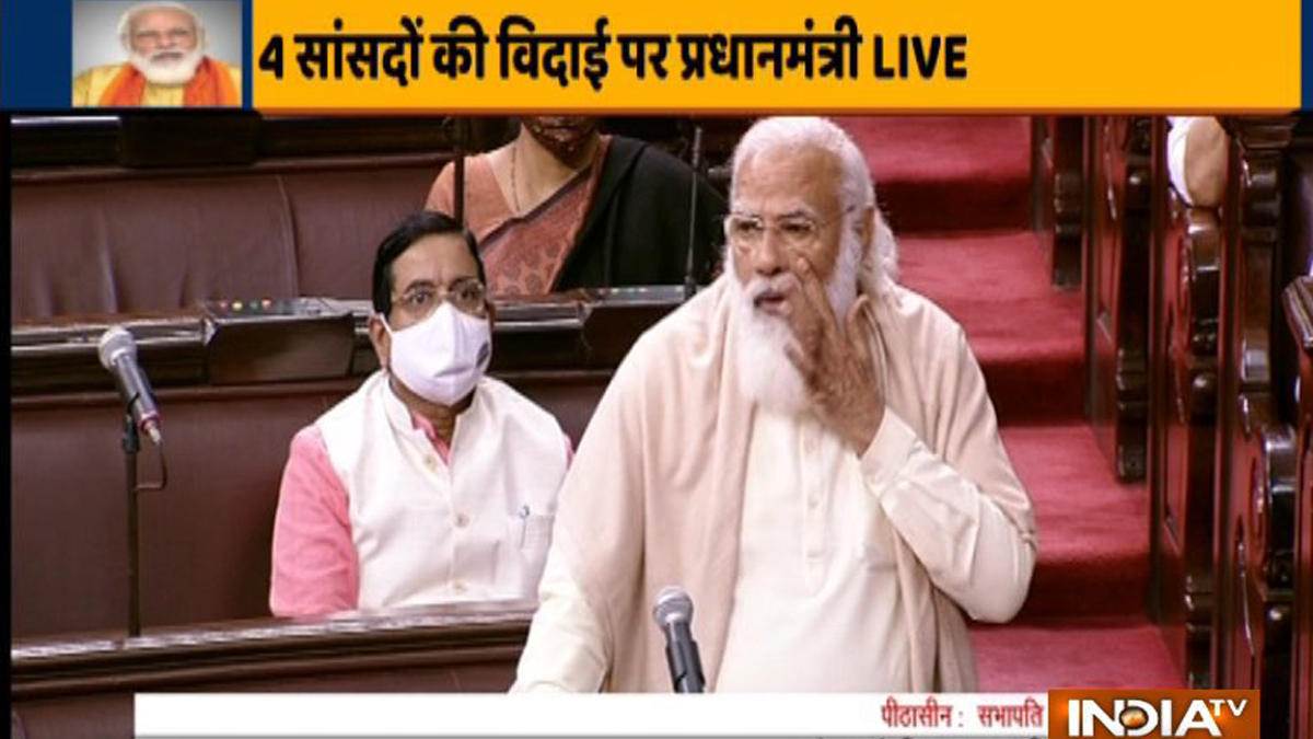 PM Modi gets emotional while bidding farewell to Ghulam Nabi Azad from ...