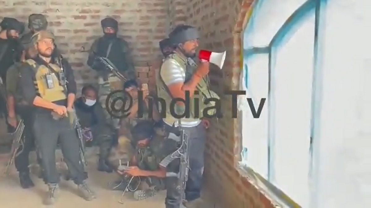 Shopian encounter terrorist killed surrendered Hanjipora encounter security forces Jammu Kashmir ...