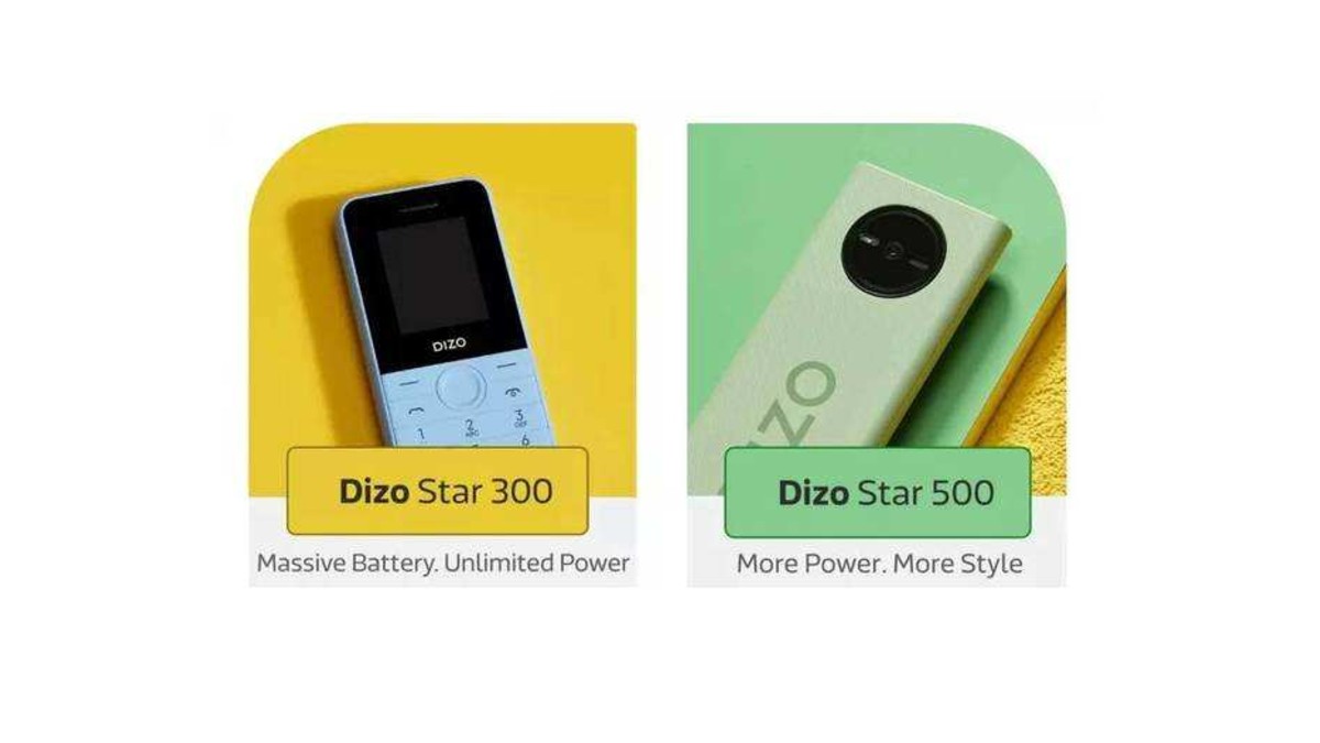 Dizo Star 300, Star 500 feature phones launched in India: Price ...