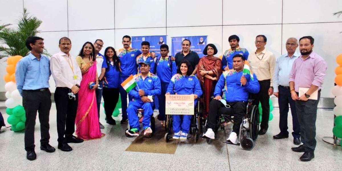 First batch of Indian athletes leaves for Tokyo Paralympics amid warm ...