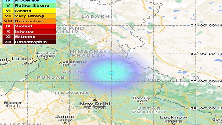 Dehradun earthquake tremors magnitude intensity richter scale ...