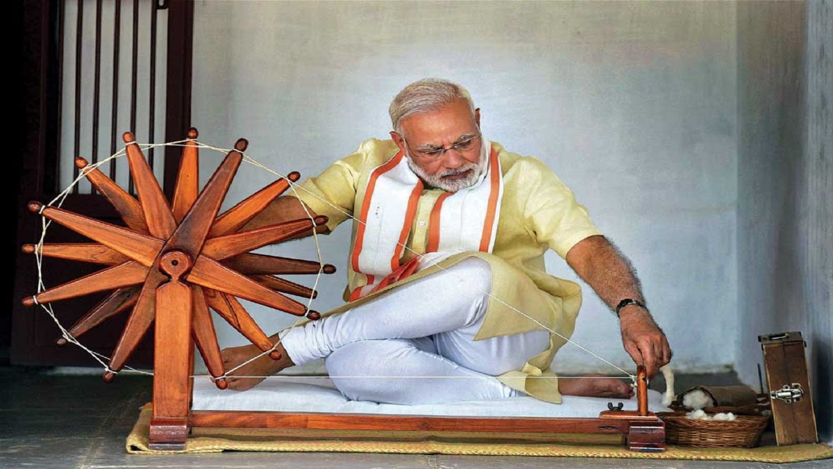 PM Narendra Modi urges people to buy 'Khadi' products to mark Gandhi ...