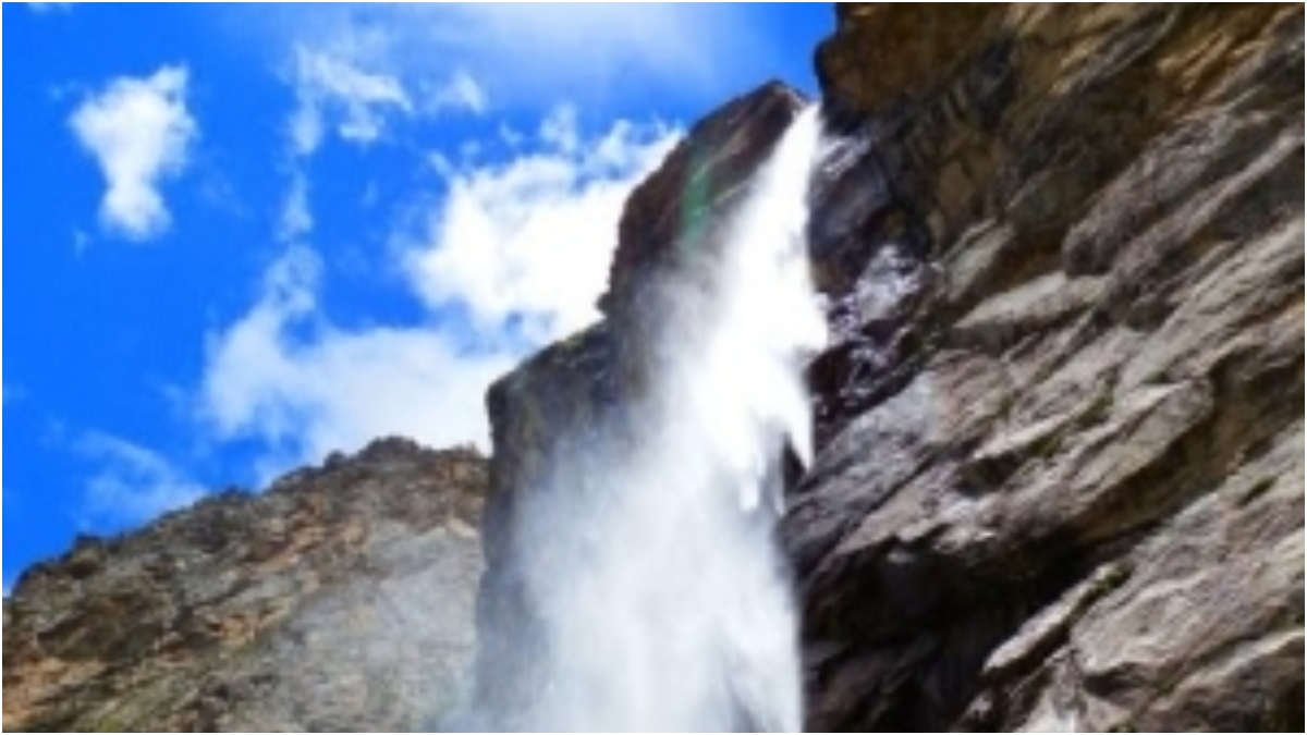 Badrinath's waterfall a big draw because its water 'doesn't touch ...