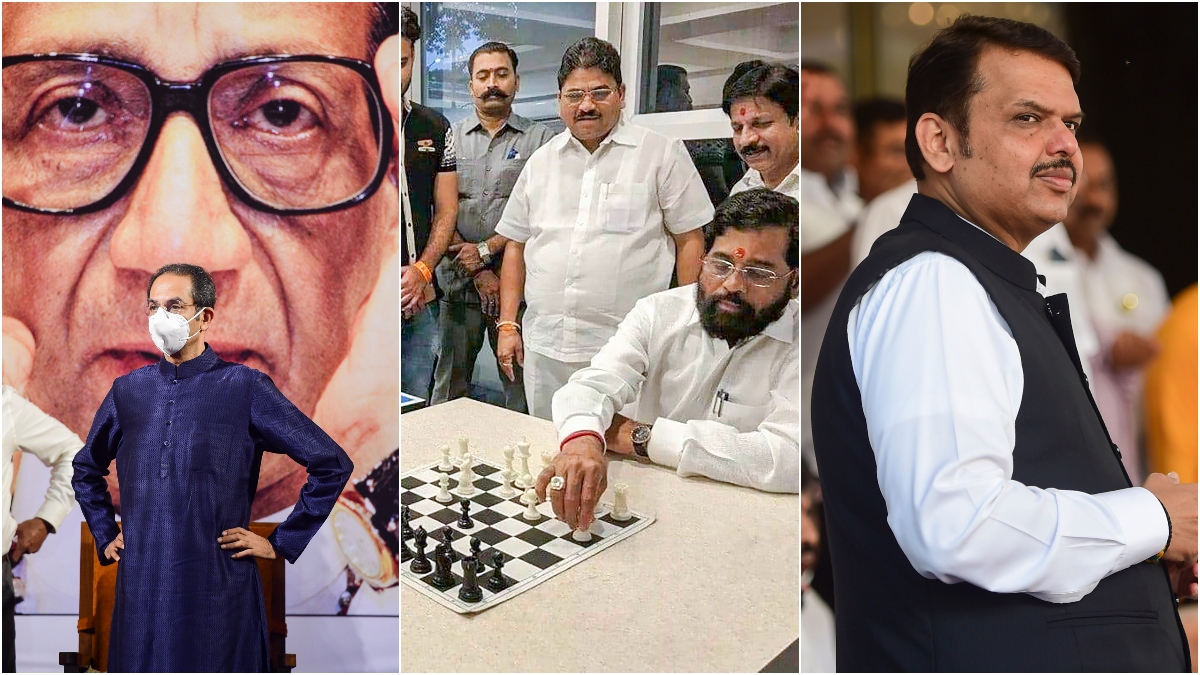 Maharashtra political crisi Eknath Shinde rebel MLAs Guwahati hotel Uddhav Thackeray Devendra ...