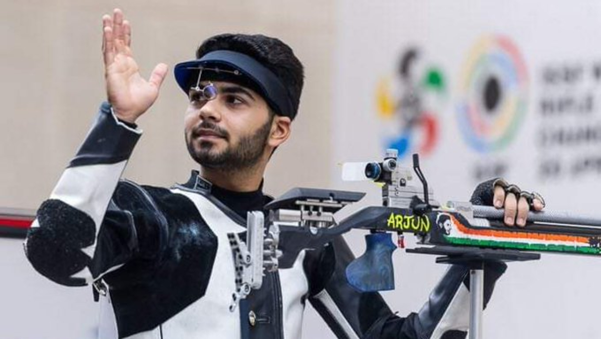 Shooting World Cup: Arjun Babuta strikes gold in 10m Air Rifle final ...