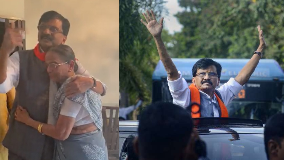 On camera, Sanjay Raut's family breaks down as he leaves for ED office ...