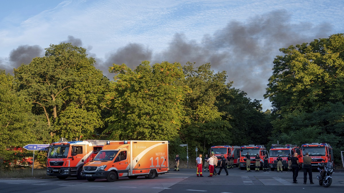 Fire triggered by explosions spreads in Berlin city forest | World News ...