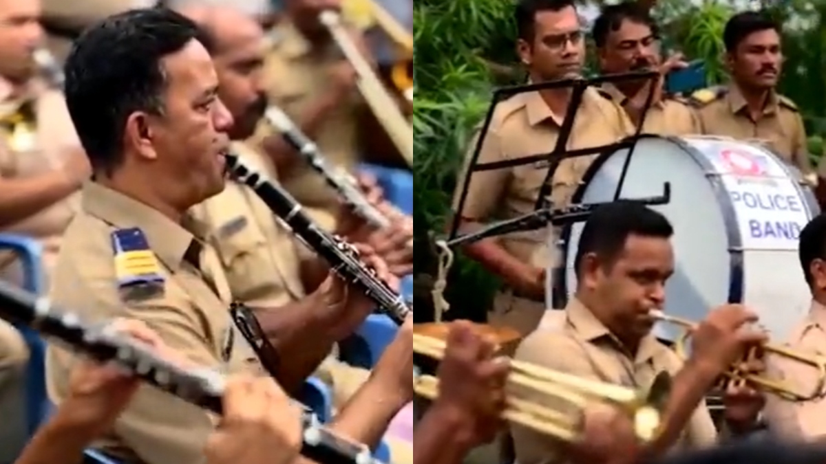 Mumbai Police band aces the tunes of 'Mach Gaya Shor' on Janmashtami ...