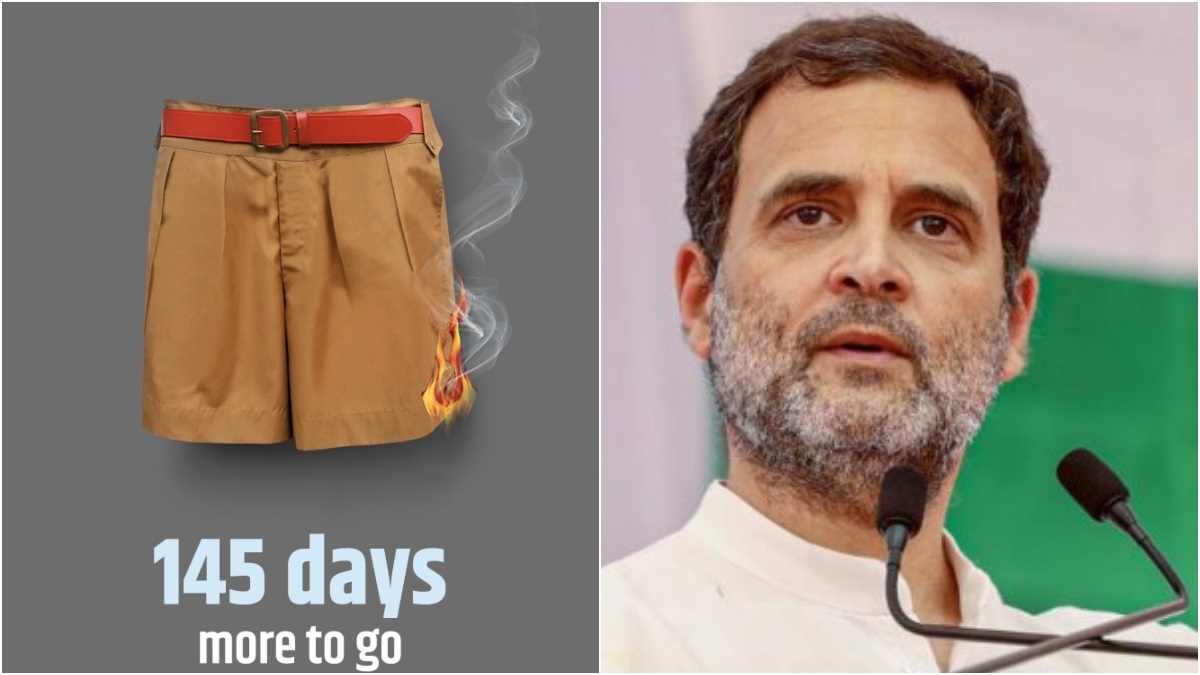 Congress' baap-dada too tried to stop us: RSS on 'khaki shorts on fire ...