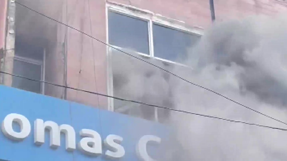 Noida sector 18 building fire several people evacuated blaze under ...